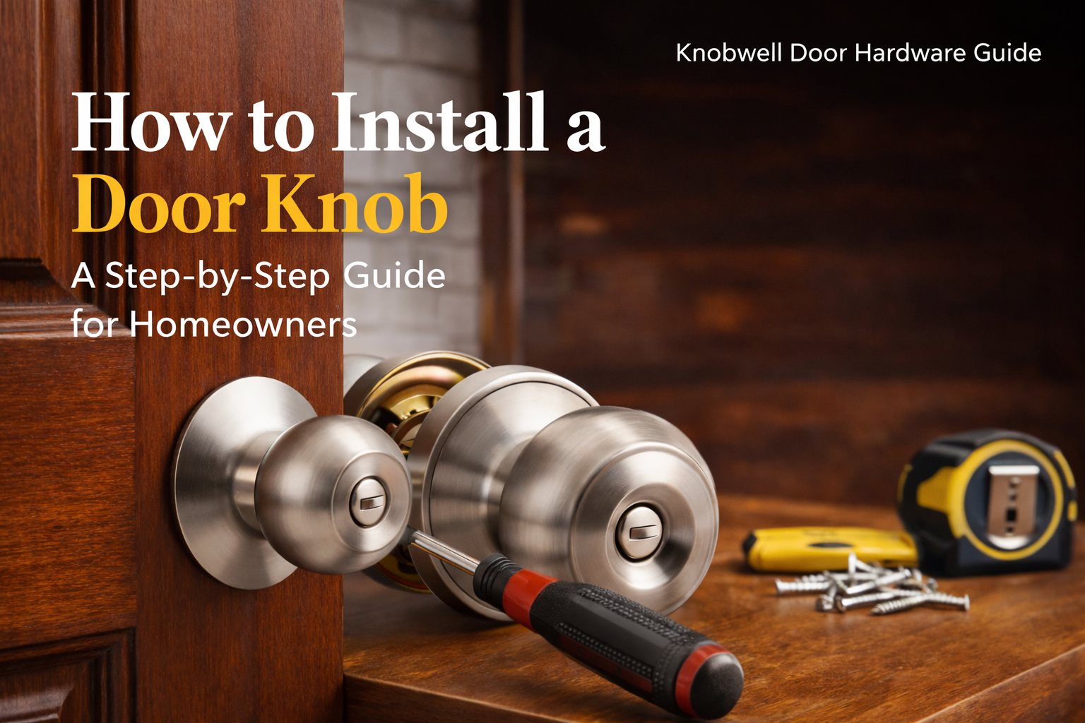 How to Install a Door Knob: A Step-by-Step Guide for Homeowners – KNOBWELL